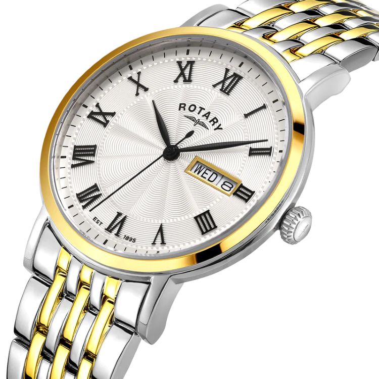 Rotary Heritage mens stainless steel watch. | Francis Wain Jewellers