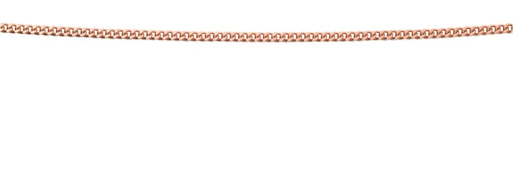9ct Rose gold curb chain. | Francis Wain Jewellers